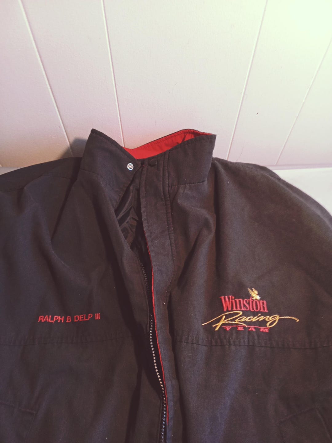 Vintage Black Winston Racing Team Jacket by Swingster, Read Description ...
