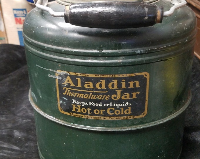 Vintage 1920s Large Thermos Aladdin Thermalware Jar Chicago USA Jug ...