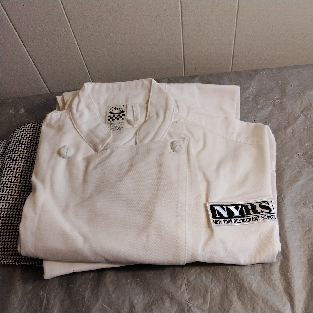 New York Restaurant School Chef Outfit 3pc, Professional Chef Uniform ...