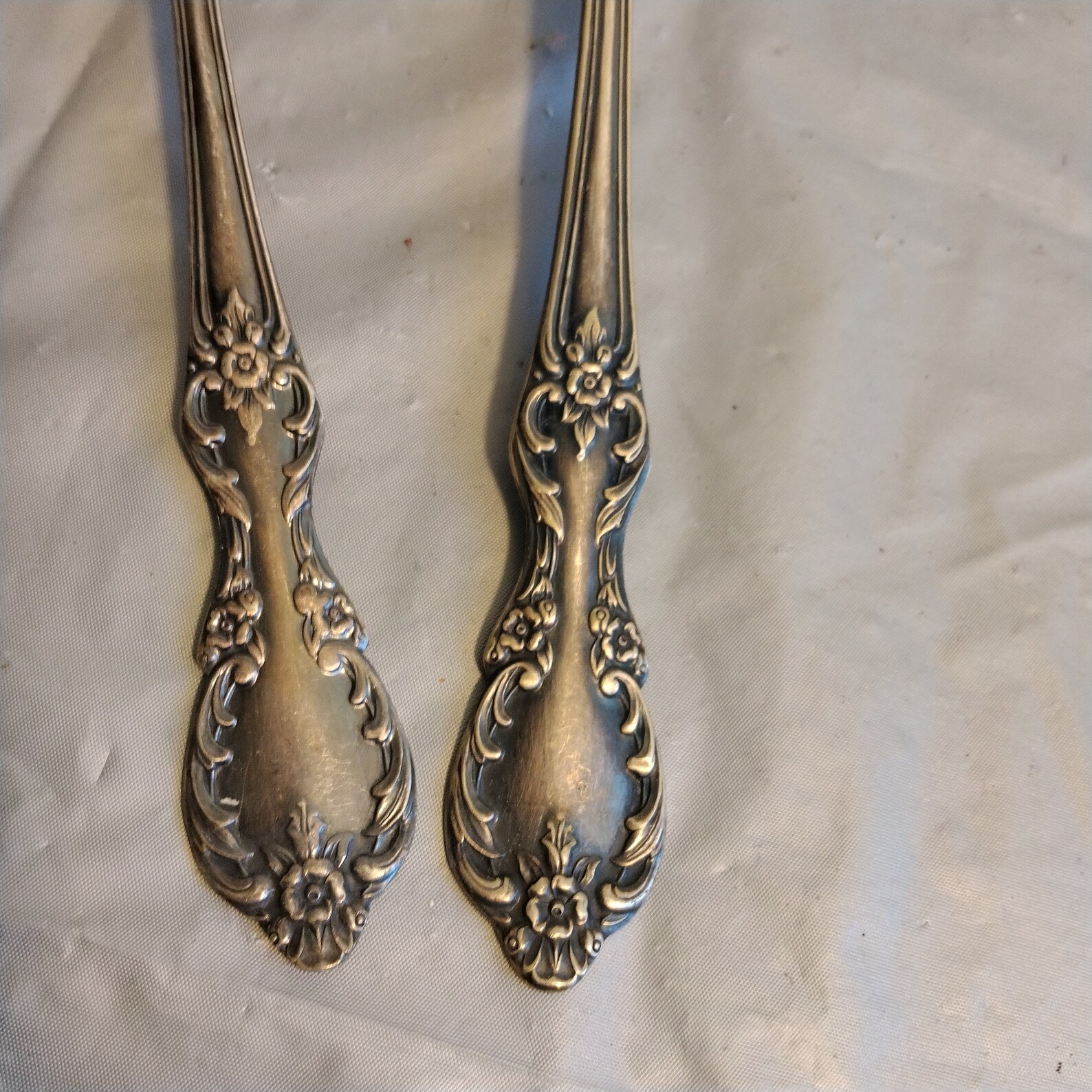 2pc Vintage Wm Rogers Mfg Co Extra Plate Serving Utensils Spoon & Fork ...