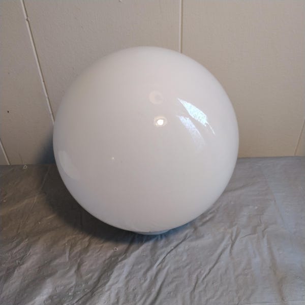 White Glass Globe - Etsy