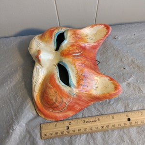 Vintage Paper Mache Cat Mask, Half Mask - Etsy UK