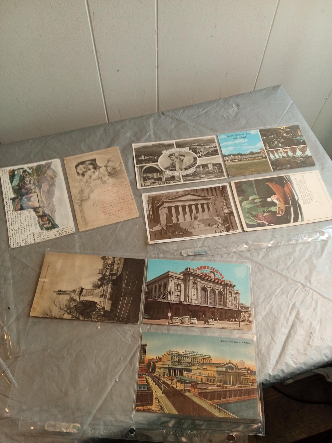 Antique Vintage Postcard Lot, Union Station the Treasury Royal Deeside ...
