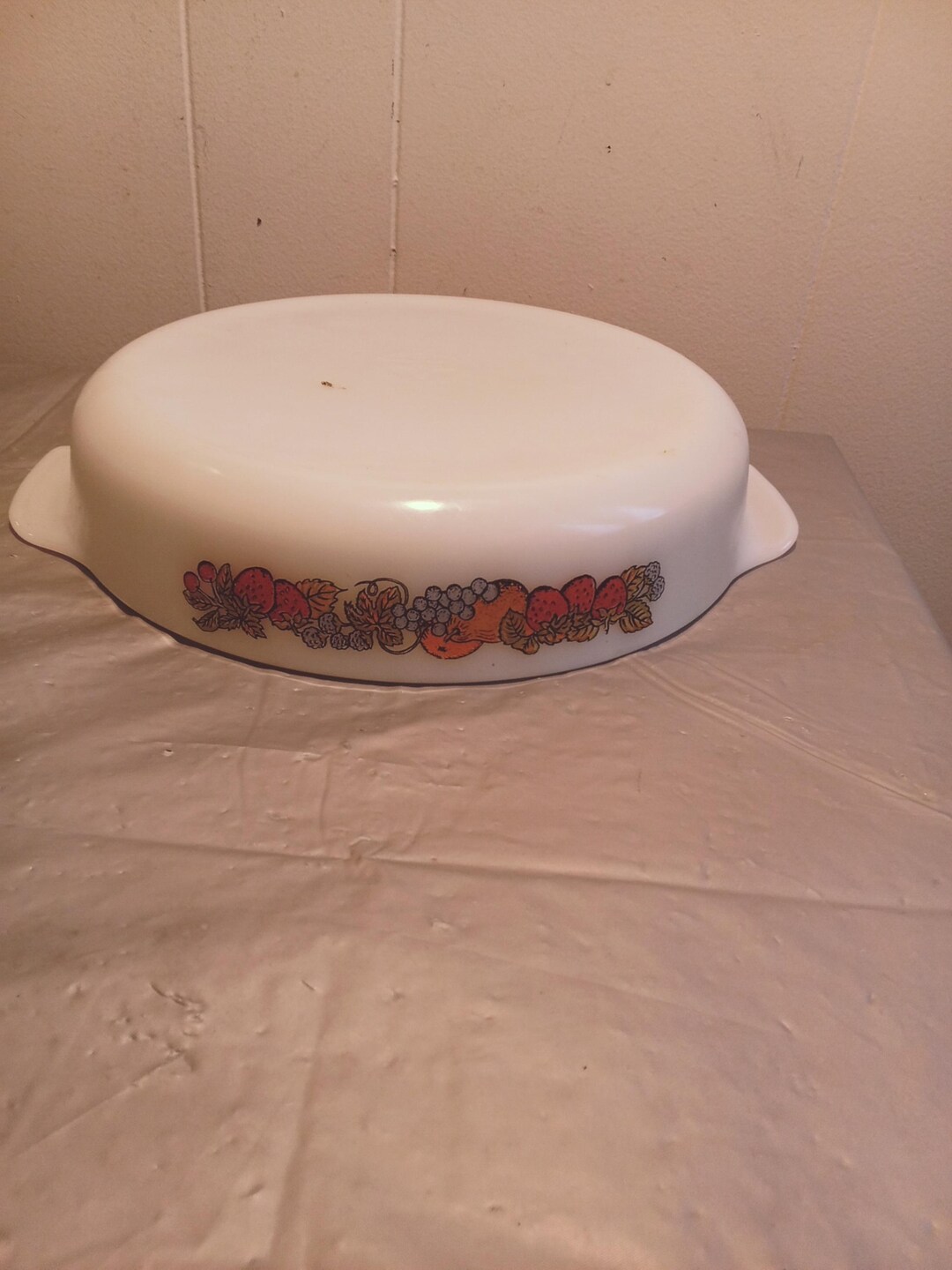 Fire King Fruit Pattern Casserole - Etsy