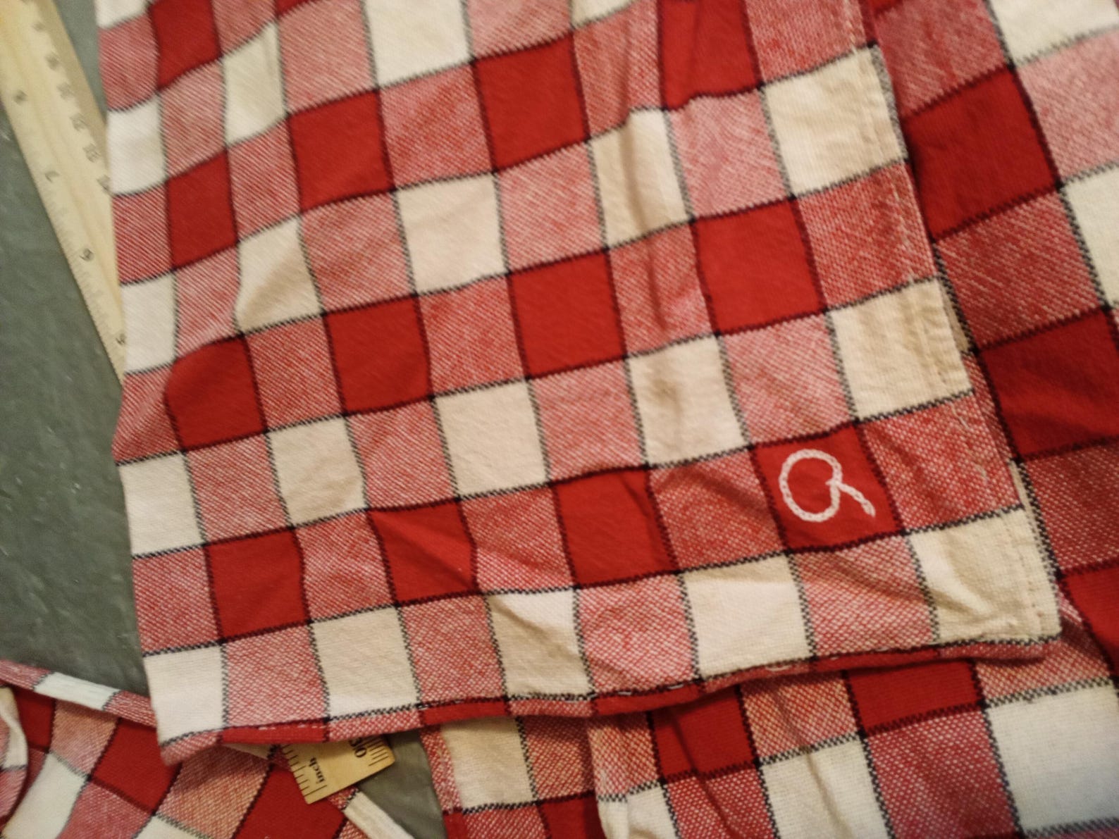 5 Red Checkered Cloth Napkins - Etsy