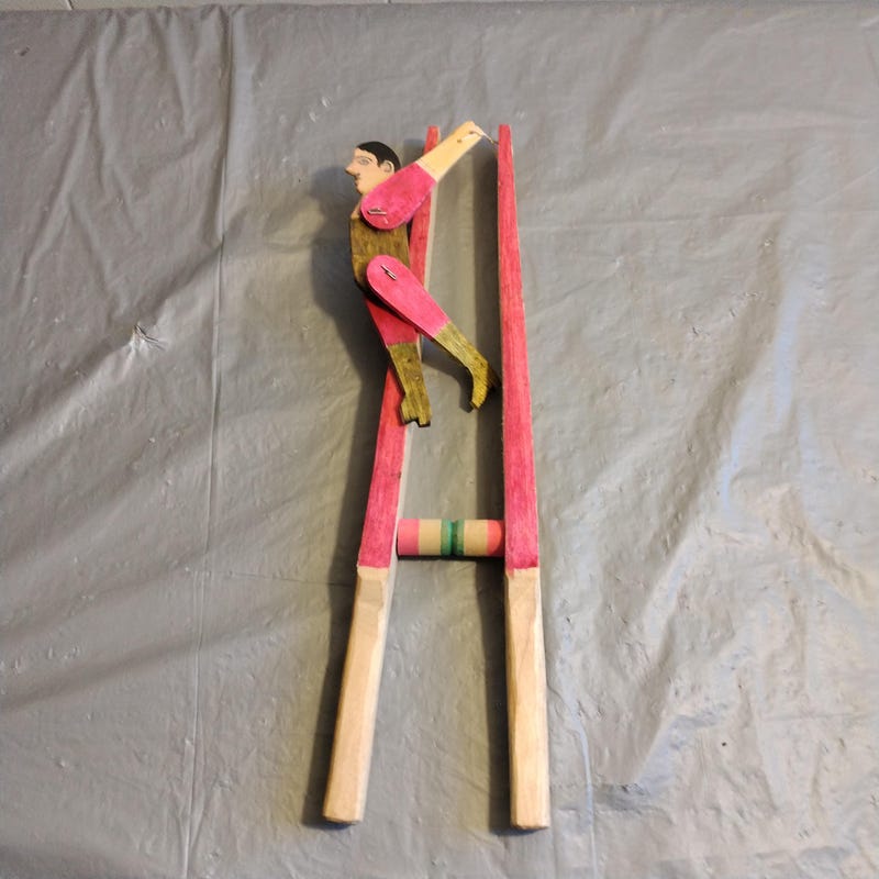 Wooden Acrobat Toy - Etsy