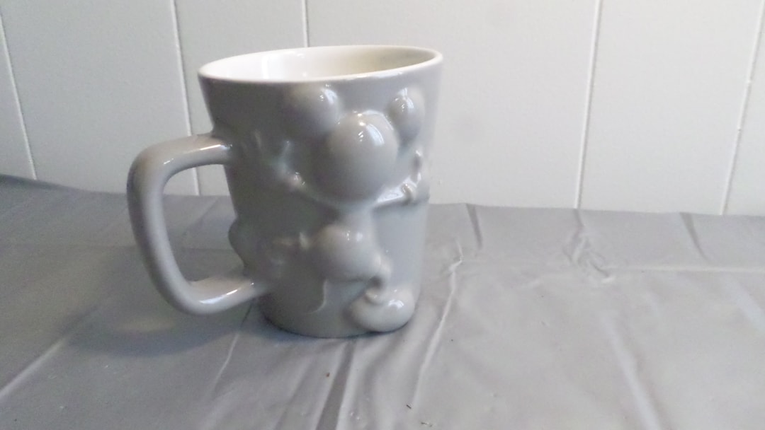 Disney Mickey Mouse Grey Mug, Mickey Mouse Splat Mug - Etsy