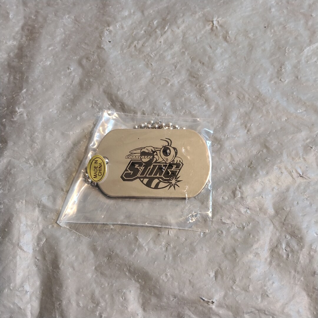 2 NOS WNBA Charlotte Sting Dog Tag Necklace - Etsy