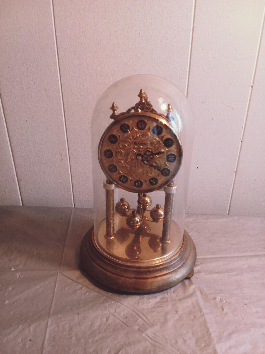 Vintage Bulova Dome Anniversary Mantle Clock, Read Description - Etsy