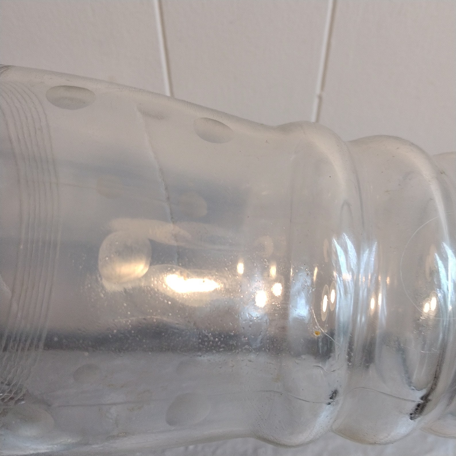 Vintage Clear Cocktail Shaker, Glass Shaker With Polka Dots - Etsy