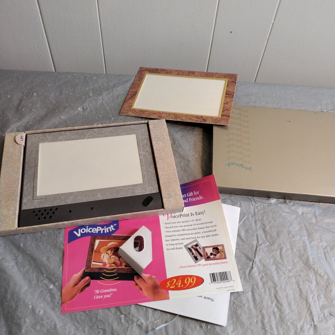 NOS Voice Print Picture Frame, Talking Picture Frame - Etsy