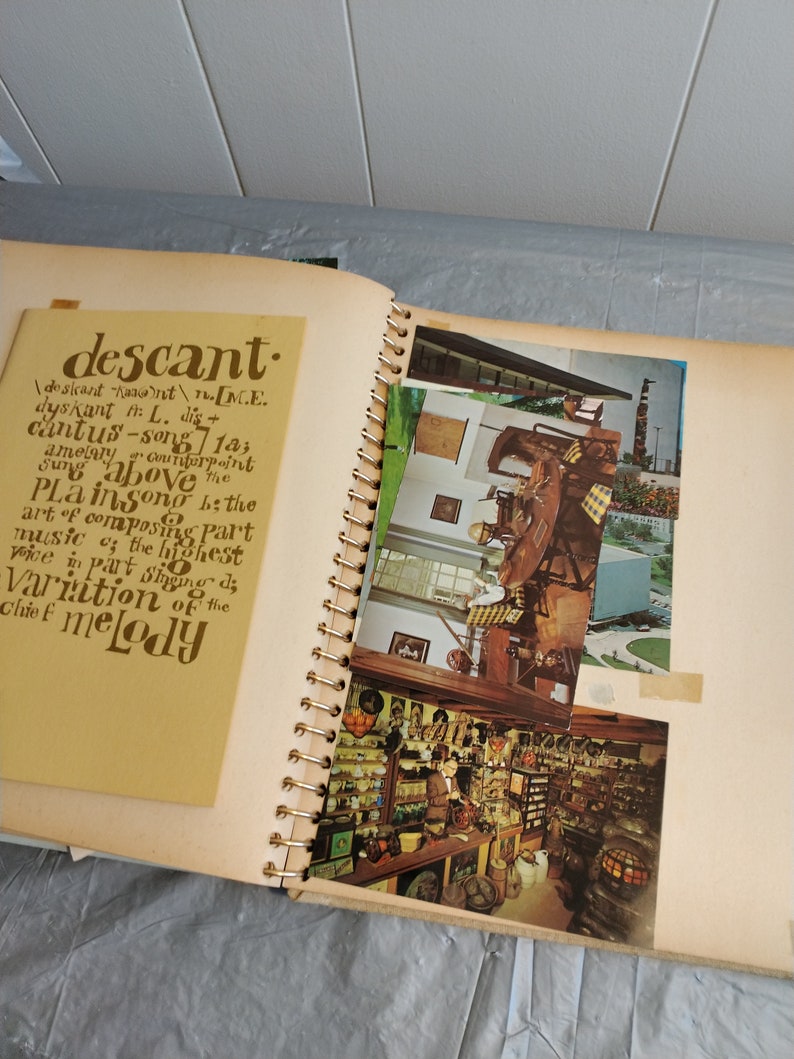 Vintage 1960s Scrapbook Personal Scrapbook With Postcards - Etsy