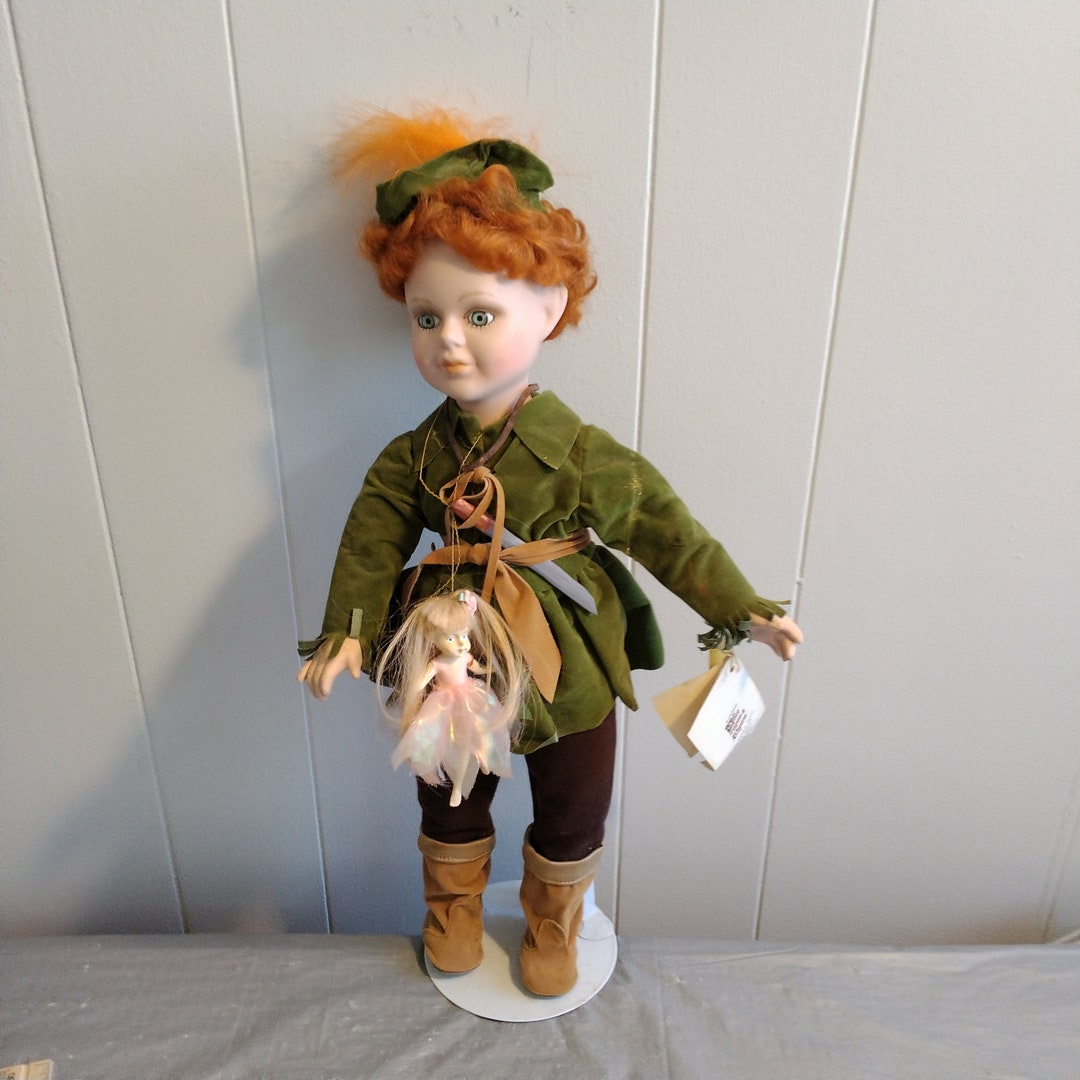 1990 Brenda Thomas Peter Pan Porcelain Doll, Once Upon a Rhyme Art Doll ...