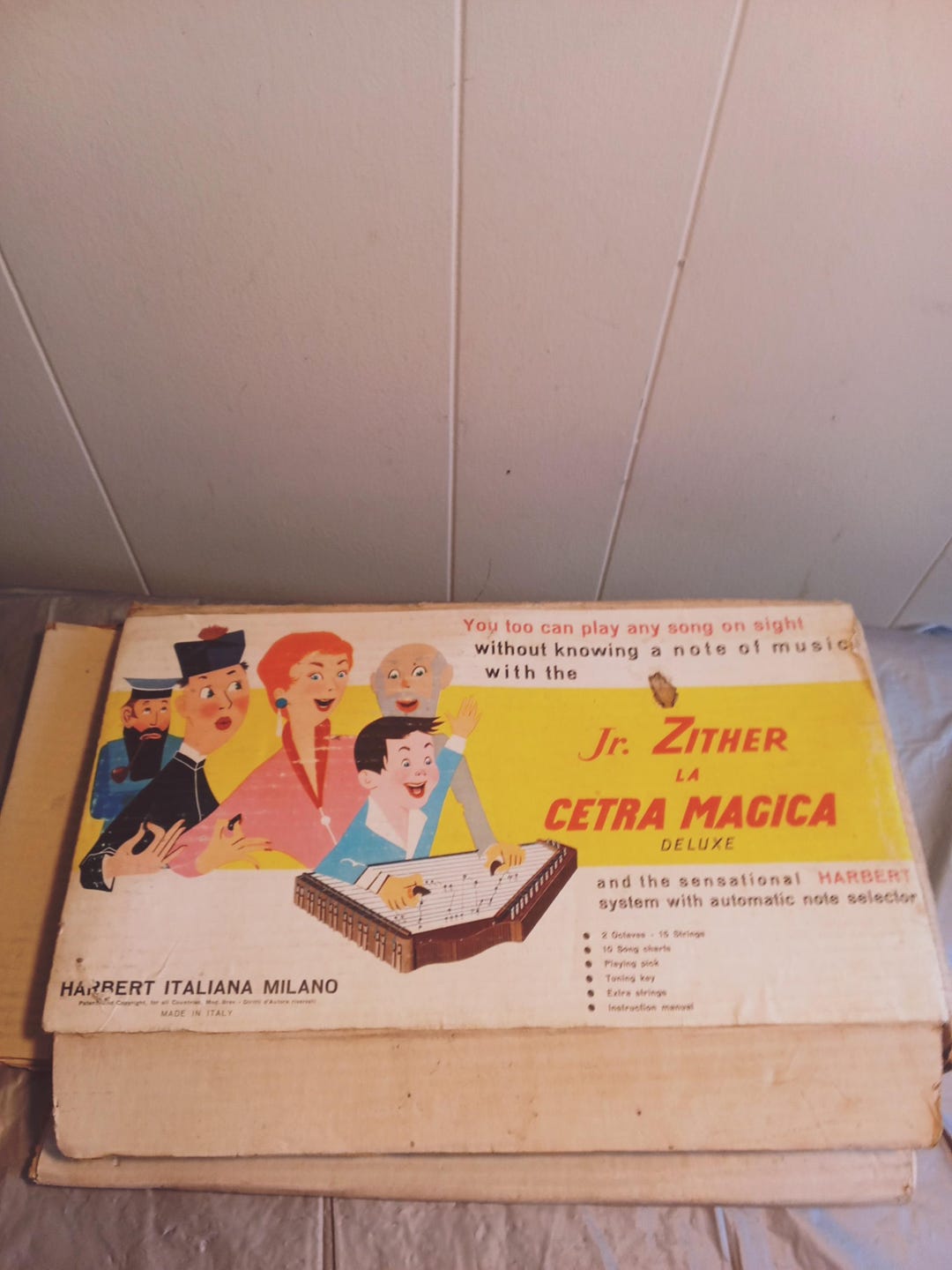 Vintage Jr Zither La Cetra Magica Deluxe, Harbert Italiana Milano - Etsy