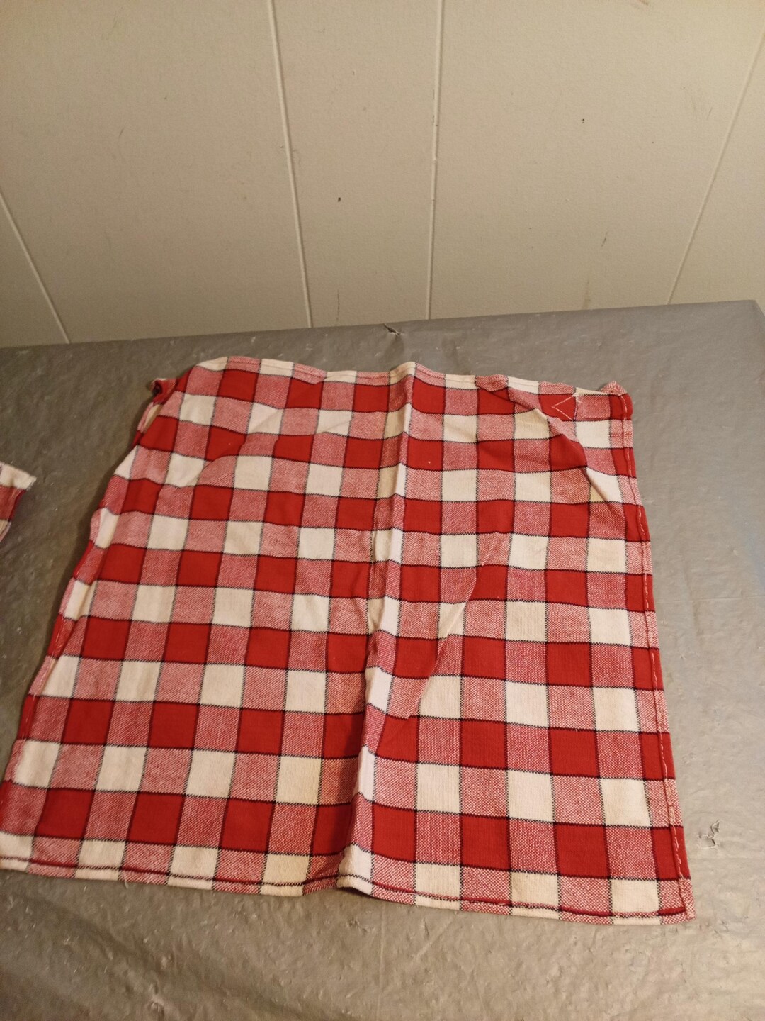 5 Red Checkered Cloth Napkins - Etsy