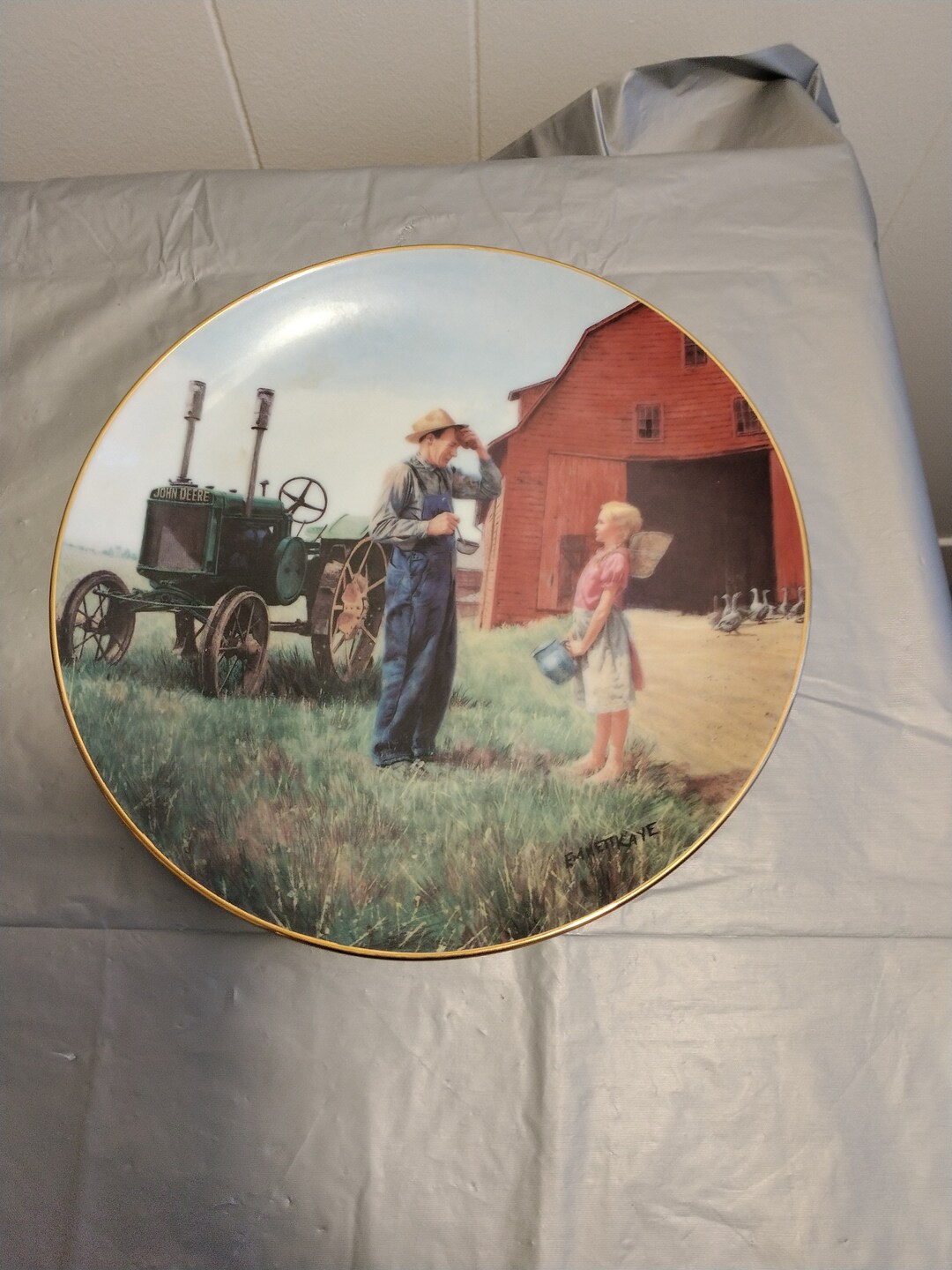 1990 Danbury Mint Daddy's Little Helper Collector's Plate, Farming the ...