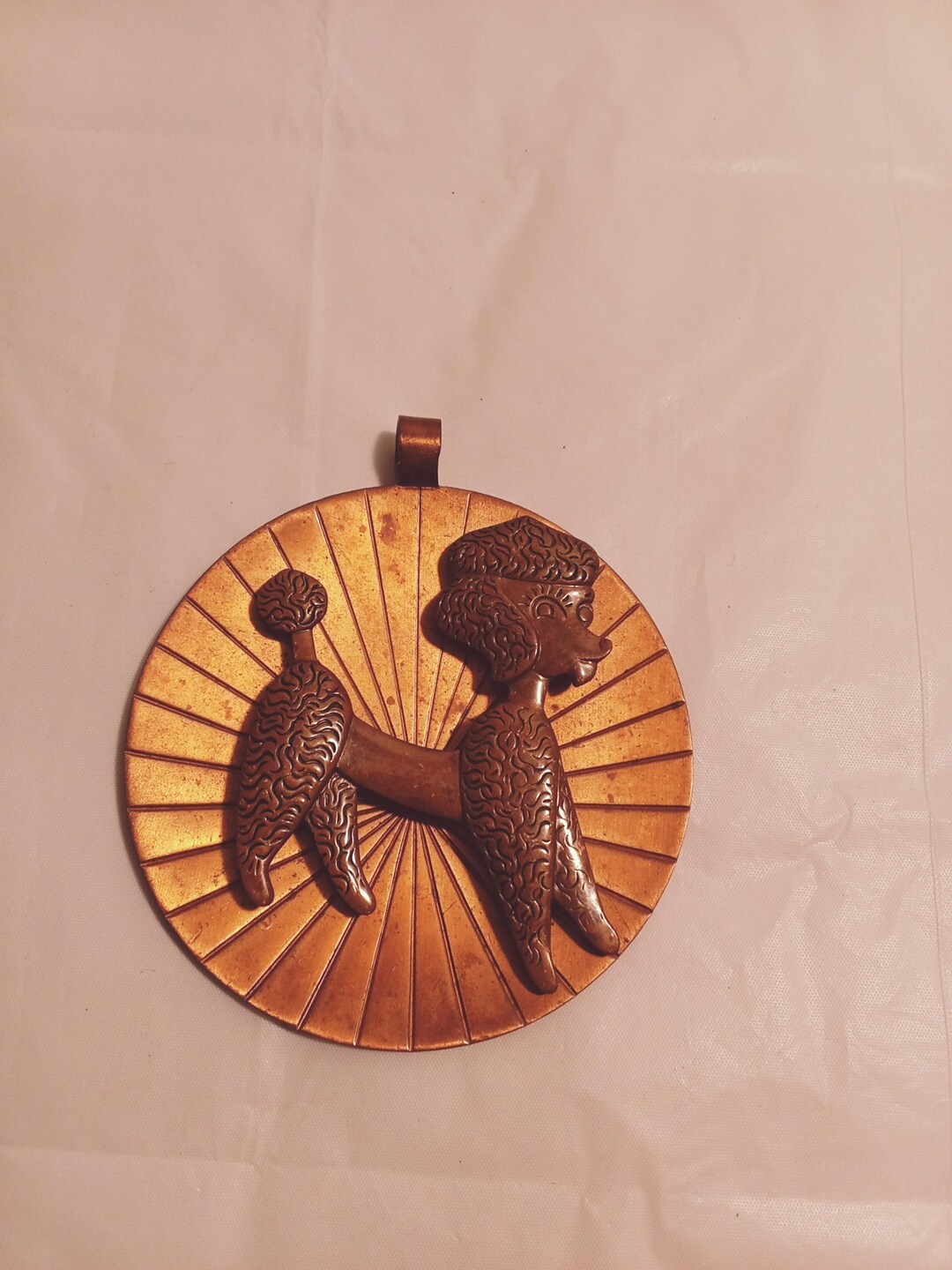 Vintage Bell Copper Poodle Pendant, Dog Pendant - Etsy