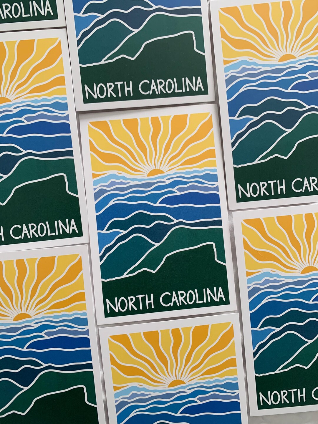 4 North Carolina Postcards. Set of Four NC Postcards - 2 Vertical ...