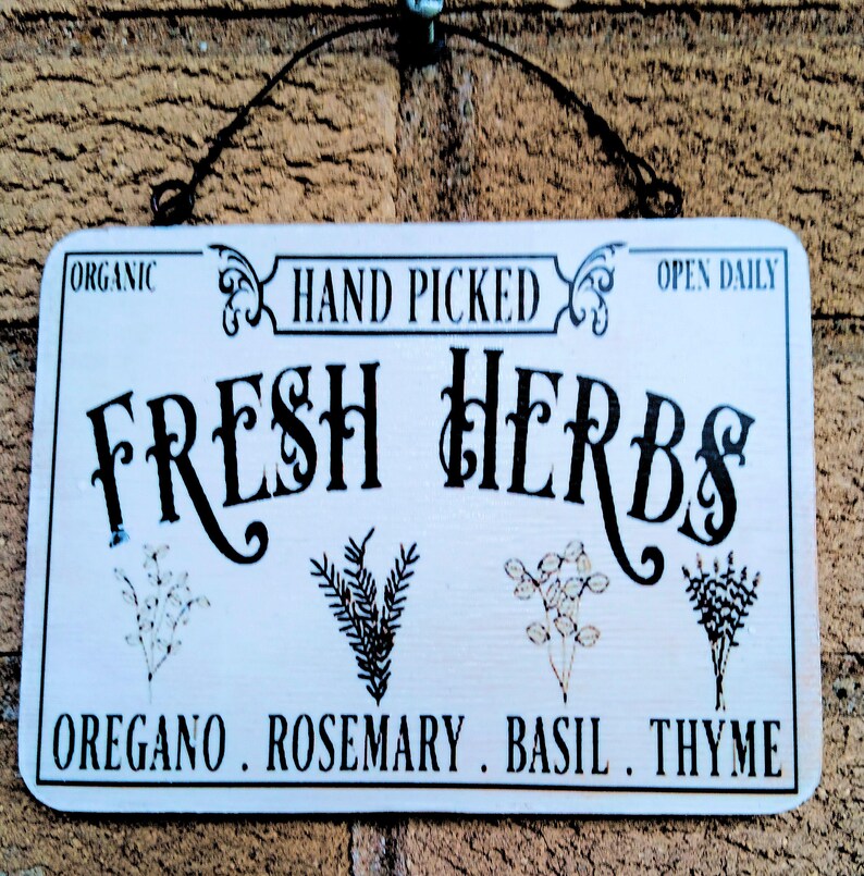 Vintage Herb Wall Art – Kitchen Decor Perfect for Your Kitchen! - Great ...