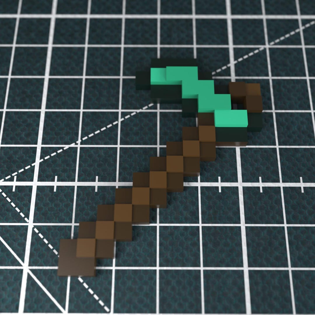Minecraft Diamond Hoe /minecraftcosplay/original Size/minecraft Game ...