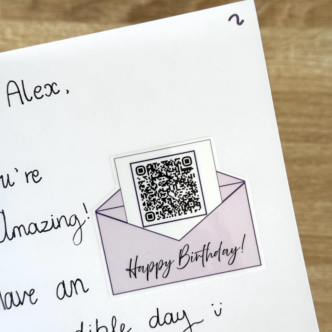 Custom Spotify Song QR Code in a Letter Sticker | Glossy, Waterproof ...