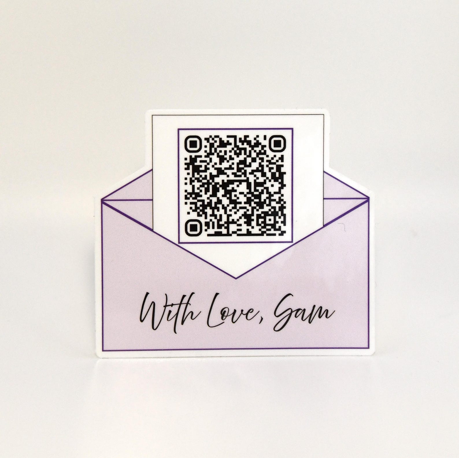 Custom Spotify Song QR Code in a Letter Sticker | Glossy, Waterproof ...