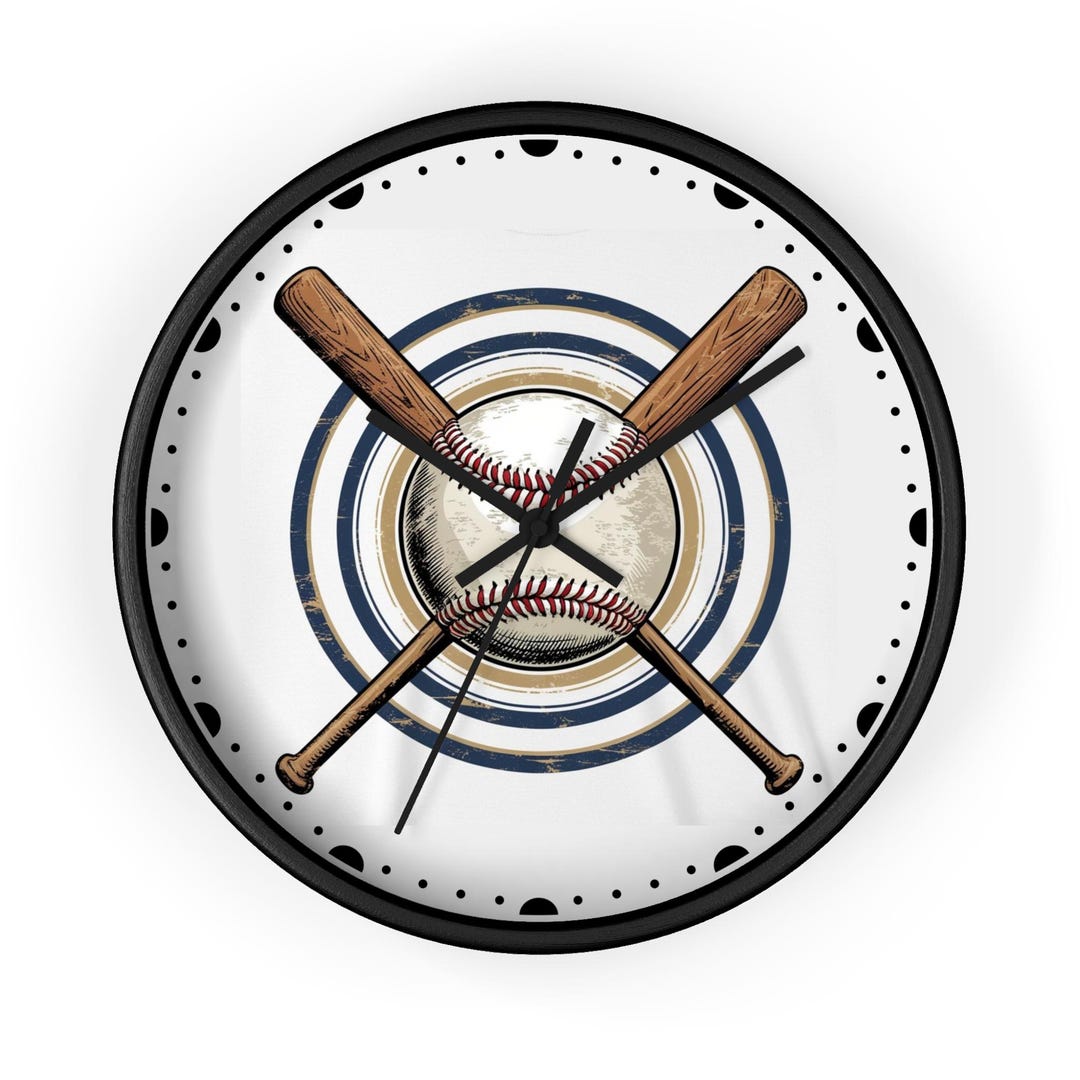 Baseball Wall Clock - Perfect for Sports Lovers, Home Decor, Gift for ...