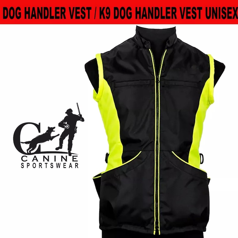 K9 Dog Handler Vest – Custom Trainer Work Vest With Pockets - Etsy