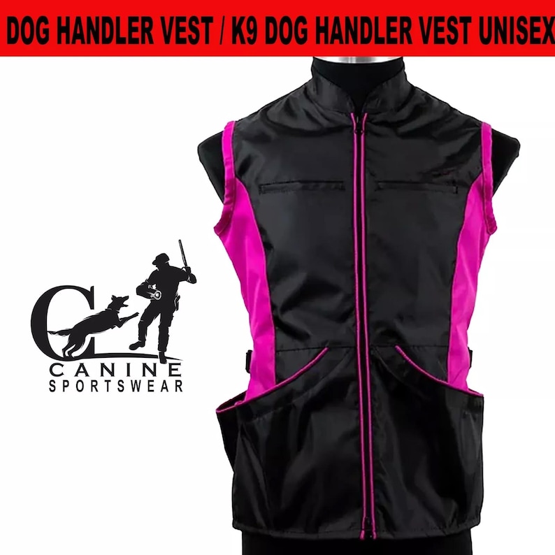 Custom K9 Dog Handler Vest – Unisex Training Vest for Dog Trainers ...