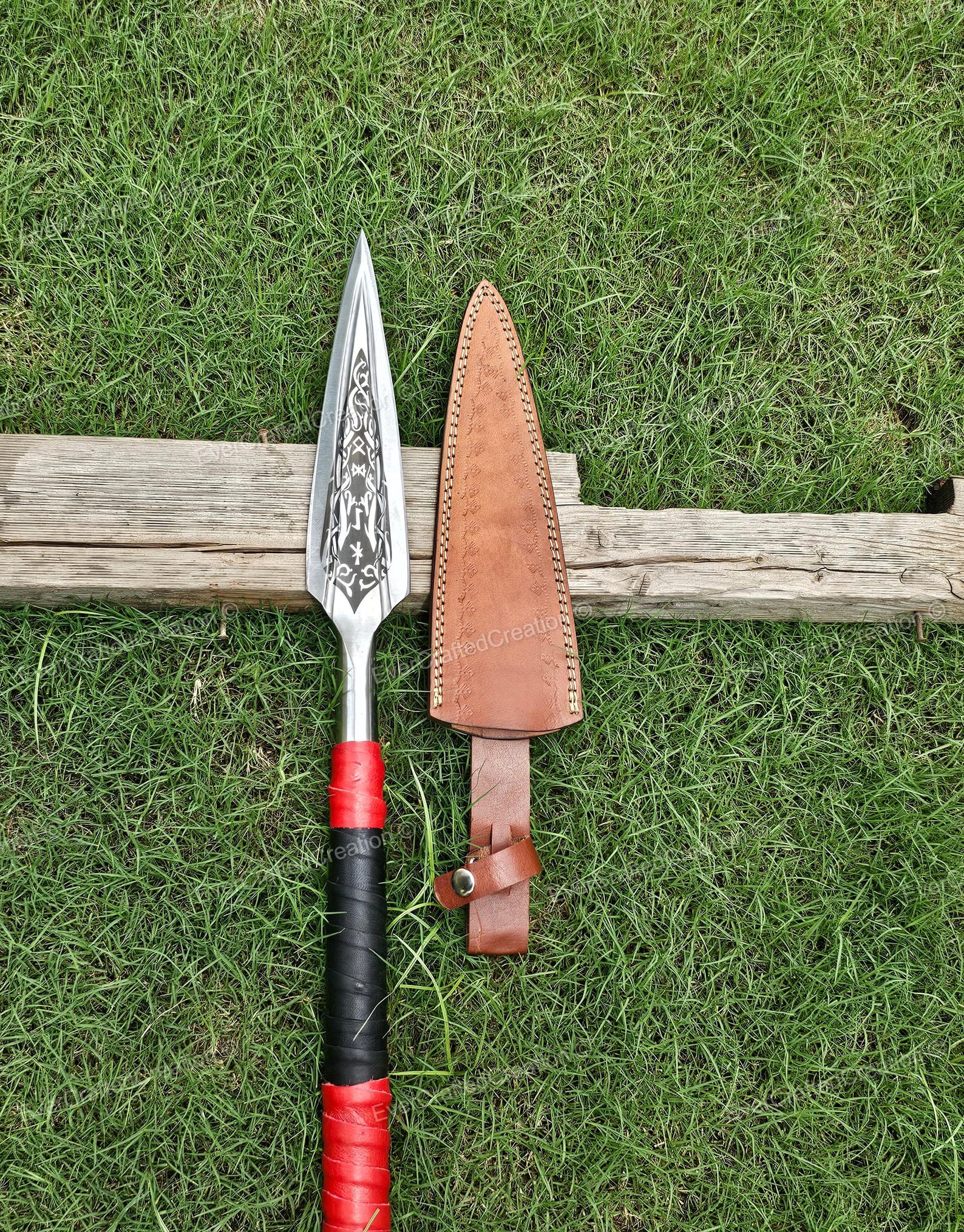 Hand Engraved Viking Spear: Odin's Gungnir With Norse Runes - Etsy