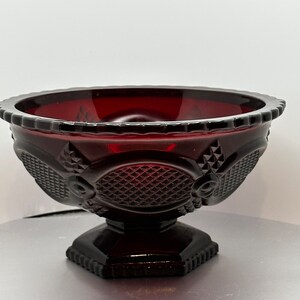 Avon Cape Cod 1876 Collection Vintage Dinnerware Ruby Red Glassware ...