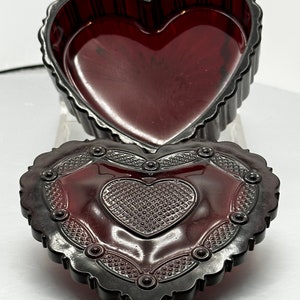 Avon Cape Cod 1876 Collection Vintage Dinnerware Ruby Red Glassware ...