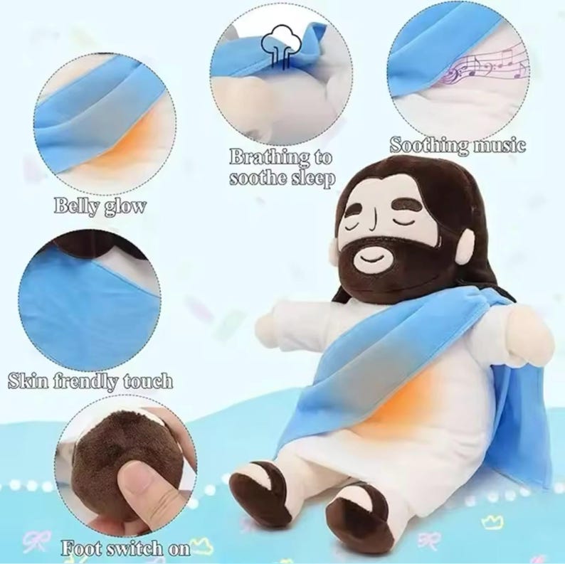Jesus Cuddle Buddy, Jesus Plush Toy, Little Blessing Plush, Jesus ...
