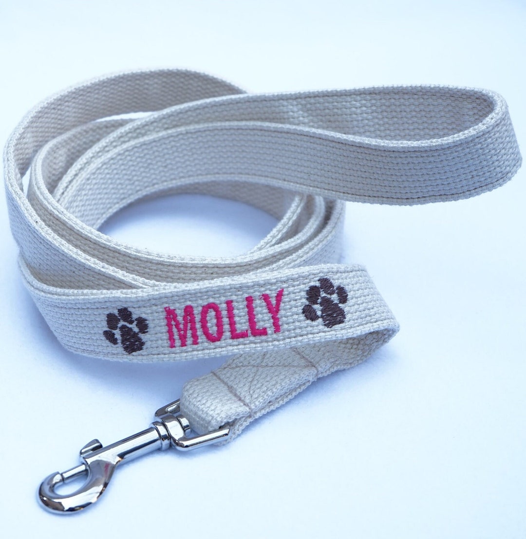 Personalized Dog Leash, Cotton Custom Made Dog Leash, Dog Leash ...