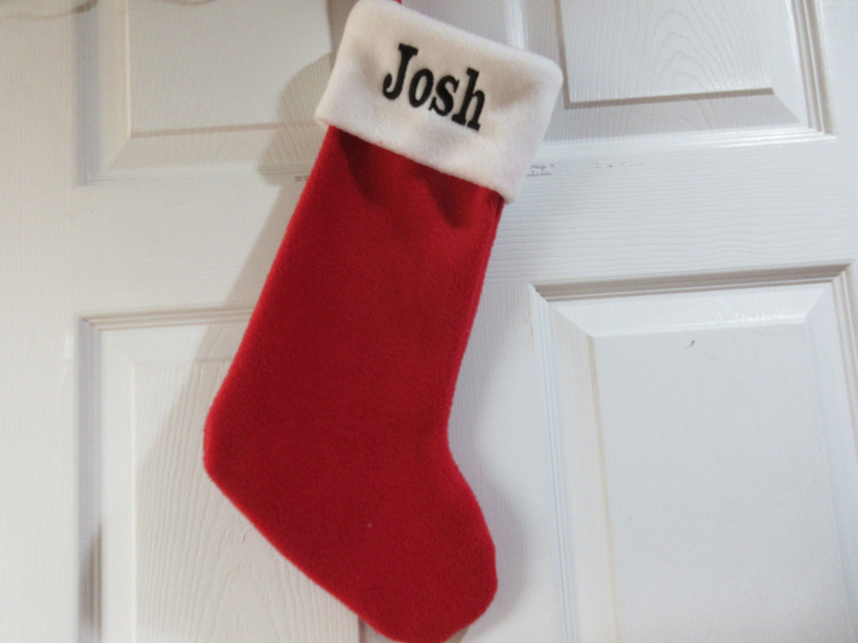 Personalized Christmas Stocking Red Stocking With Name - Etsy