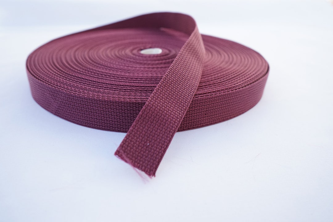 1 Inch Polypropylene Webbing, Polypro Webbing Maroon, Strapping, Maroon ...