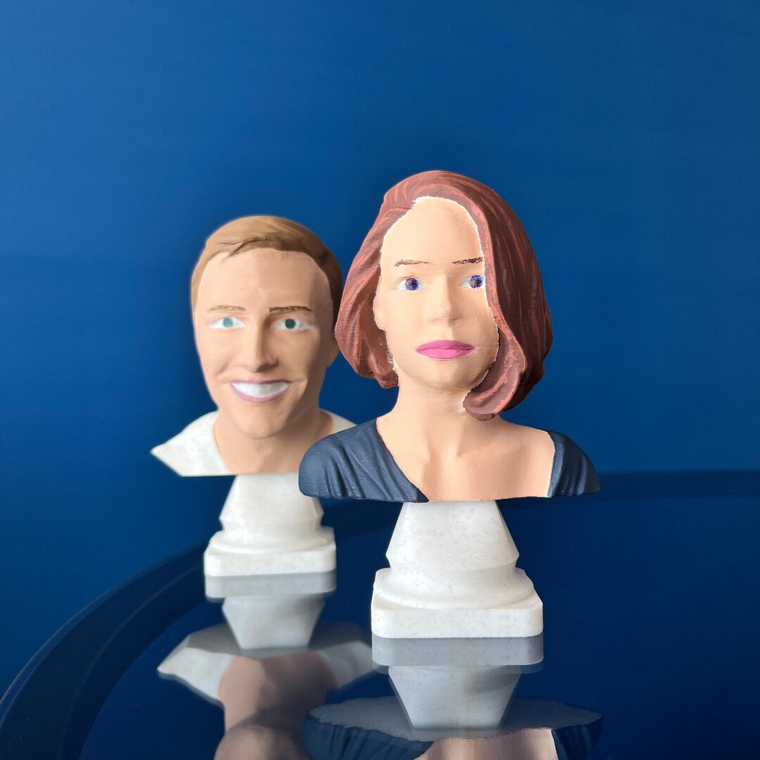 Custom 3D Bust From Photo – Ai-generated & Hand-painted Personal ...
