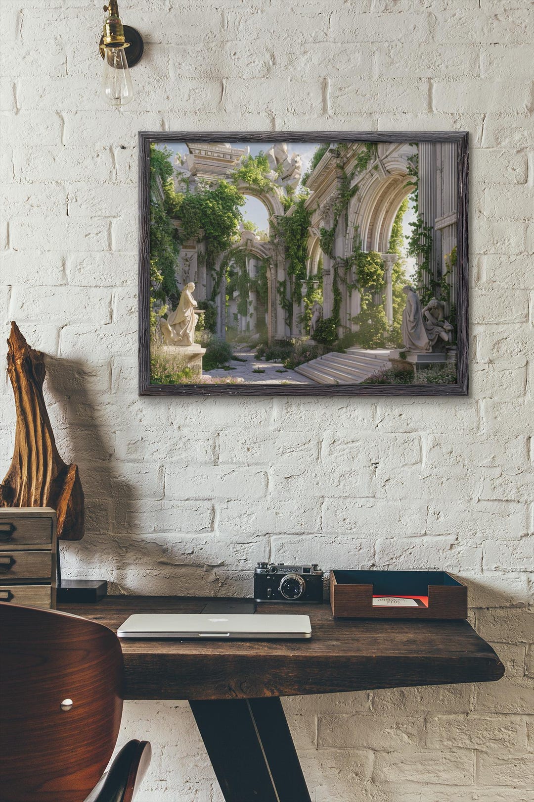 Ancient Marble Ruins Wall Art Digital Print Vintage Architecture Poster ...