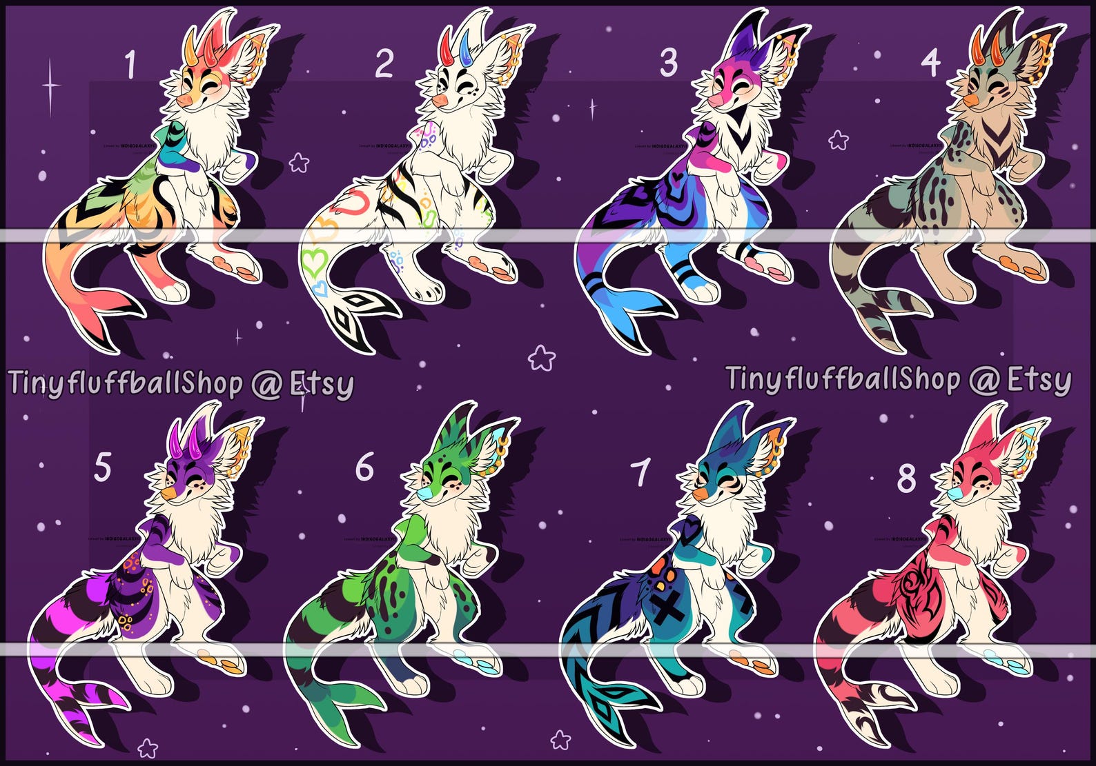 Manokit Fursona Anthro Chibi Character Design Furry Adopt Adoptable Oc Reference Batch Bundle ...