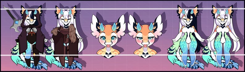 Female/herm Anthro Kobold/dragon Fursona Adopt Furry Character Full ...