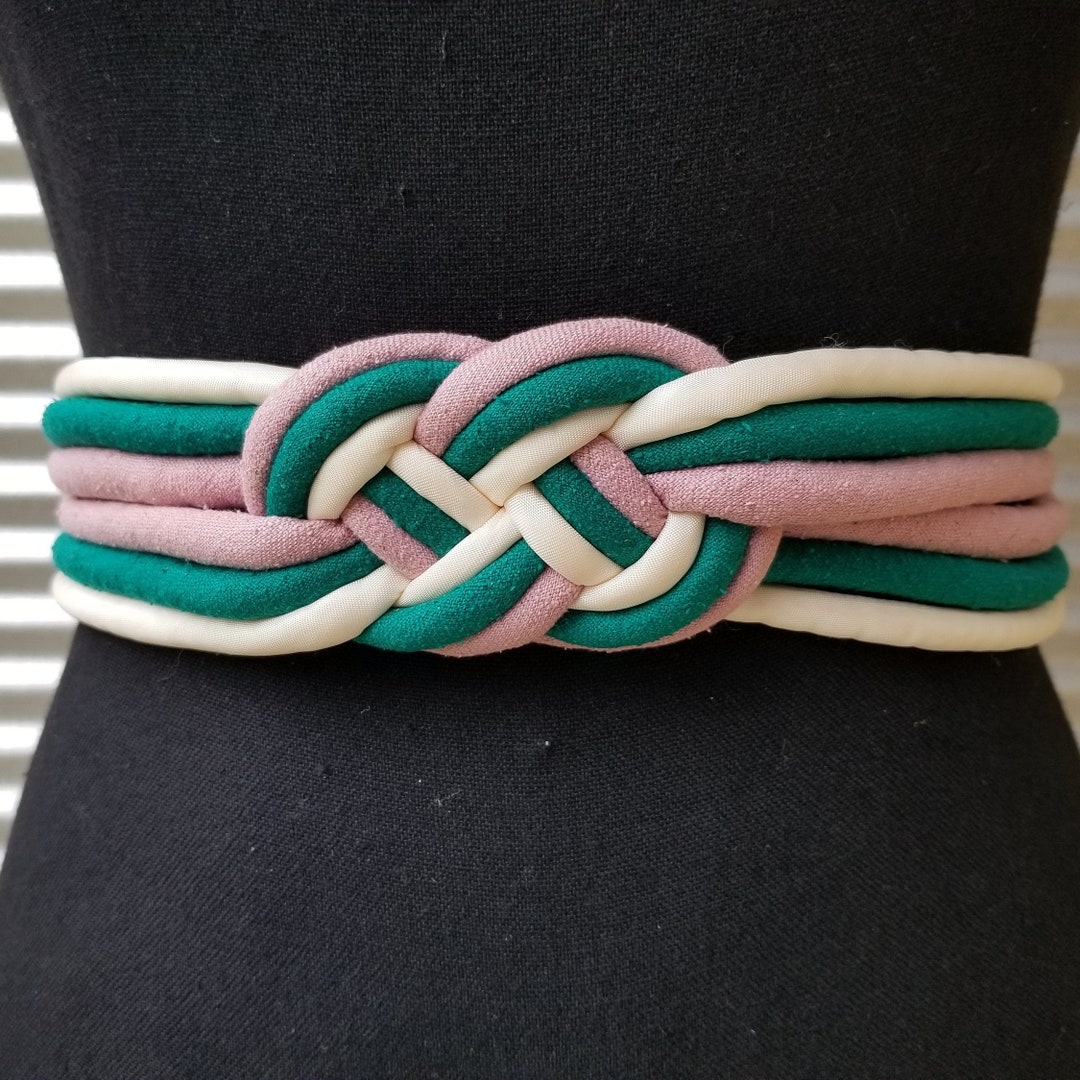 80s Knotted Rope Belt - Etsy
