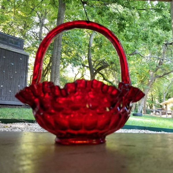 Amberina Thumbprint - Etsy