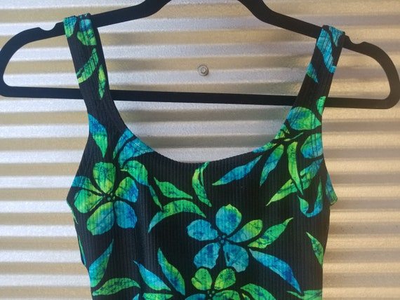 80s 90s Ribbed Catalina Swimsuit One Piece Gem