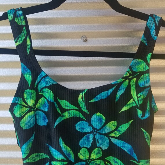 90s Catalina Ribbed Onepiece Swimsuit Gem