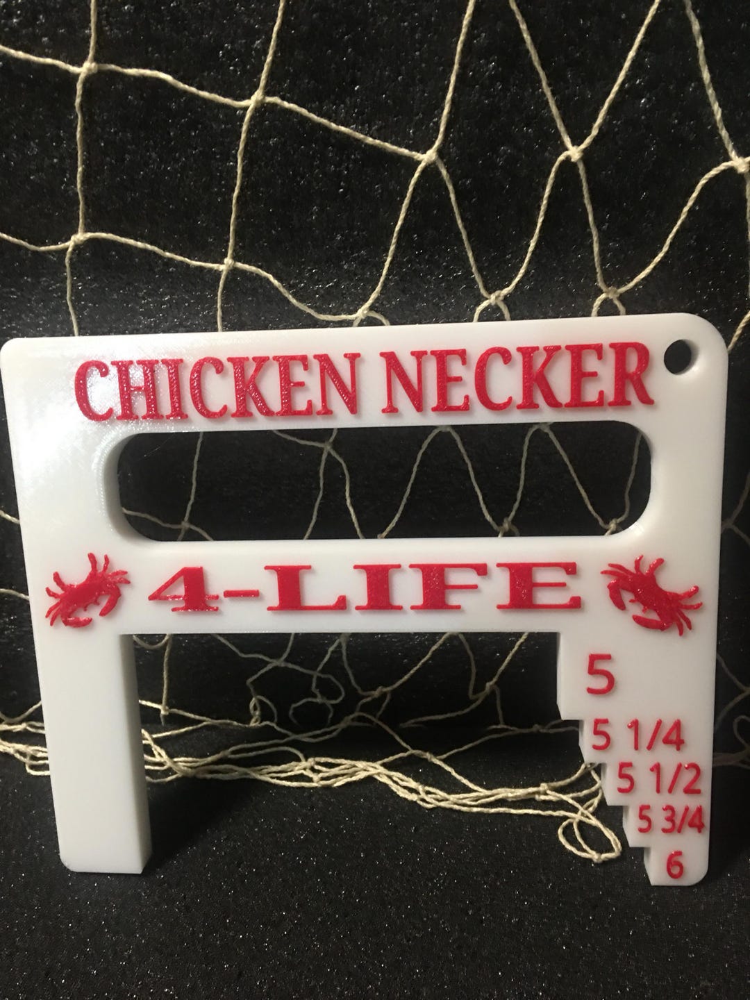 Blue Crab Ruler Culler 5" to 6" " CHICKEN NECKER 4-LIFE " - Etsy