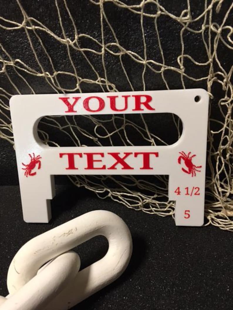 Blue Crab Measurer Ruler Culler Gauge 41/2" to 5" New York -new Jersey ...