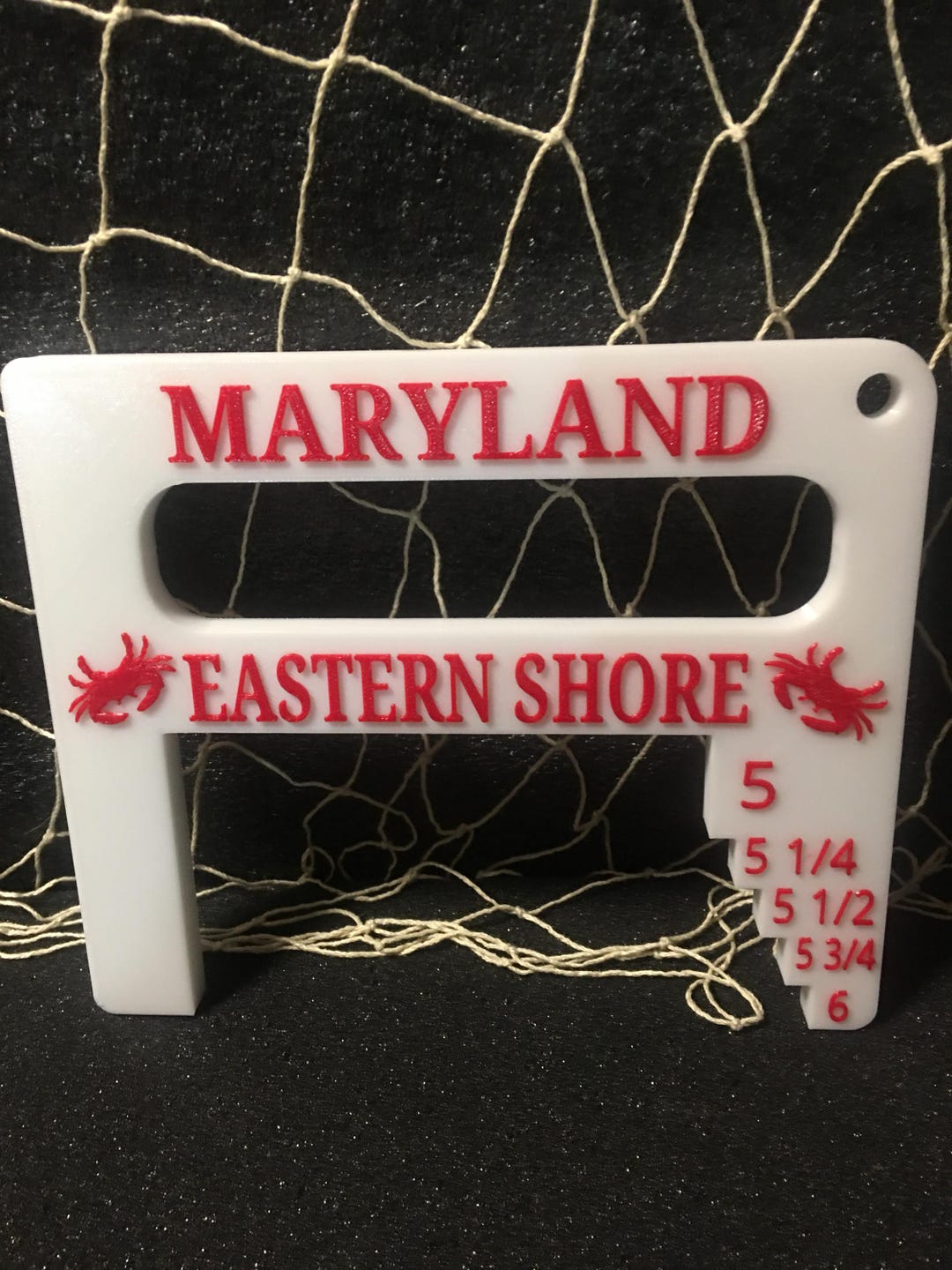Blue Crab Measurer Ruler Culler Gauge 5" to 6" " MARYLAND EASTERN SHORE ...
