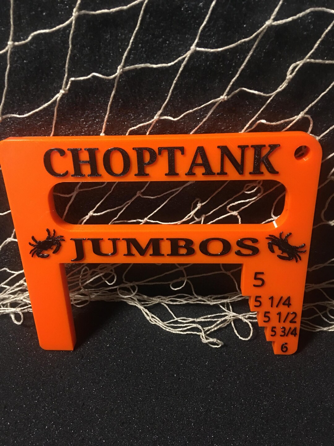 Blue Crab Measurer Ruler Culler 5" to 6" " Choptank Jumbos " - Etsy