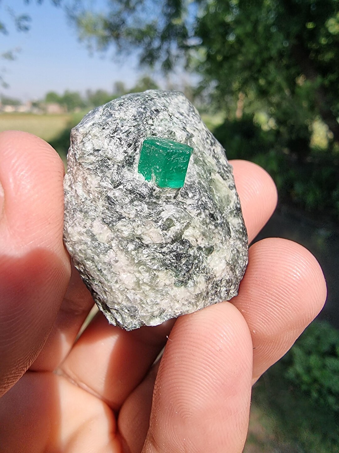 Natural Swat Emerald in Matrix | Rare Pakistani Emerald Specimen ...