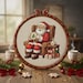 Santa Stitching Cross Stitch Pattern: Cozy Christmas Embroidery PDF ...